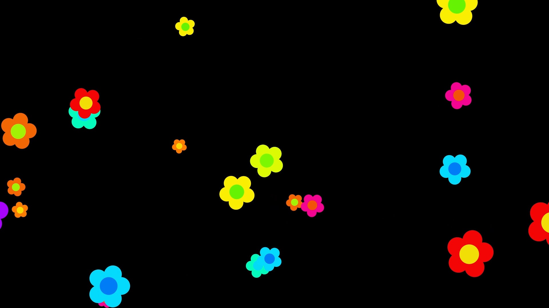 Groovy Flowers Stream Alert - Full Screen Animated Overlay ...