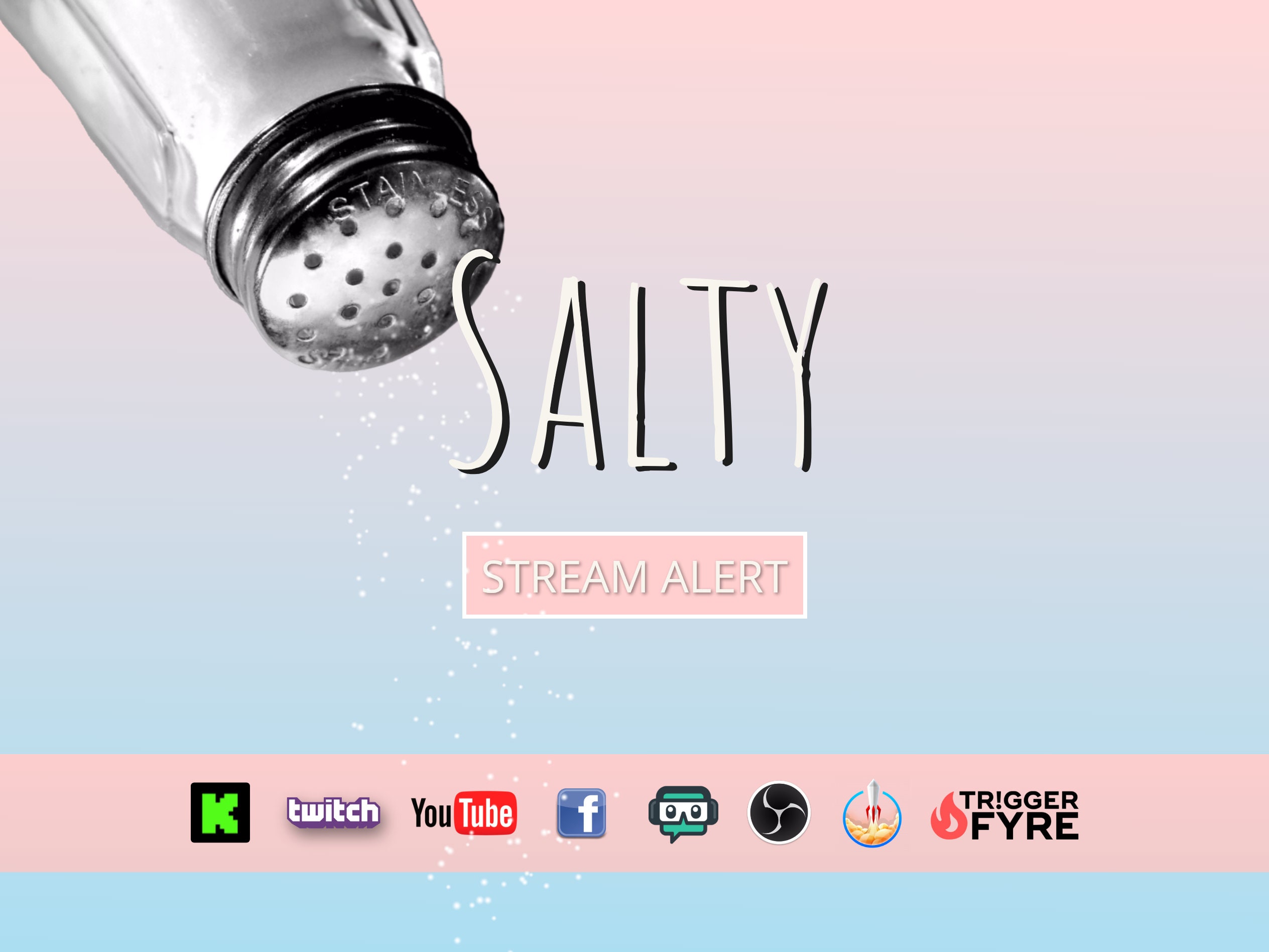 Salty Stream Alert - Full Screen Animated Overlay W/ Transparent ...