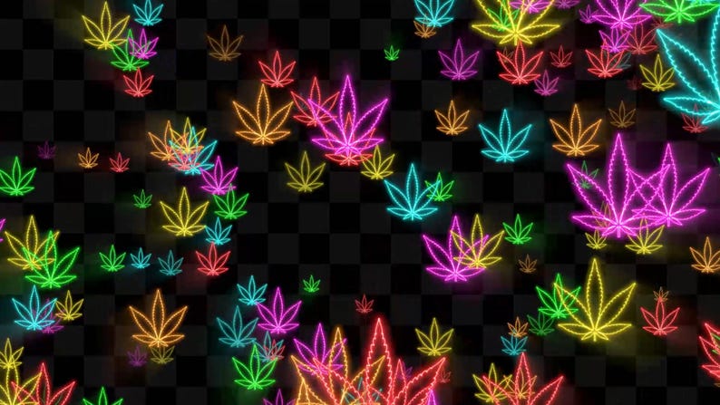 Neon 420 Stream Alert - Full Screen Animated Overlay - Transparent ...