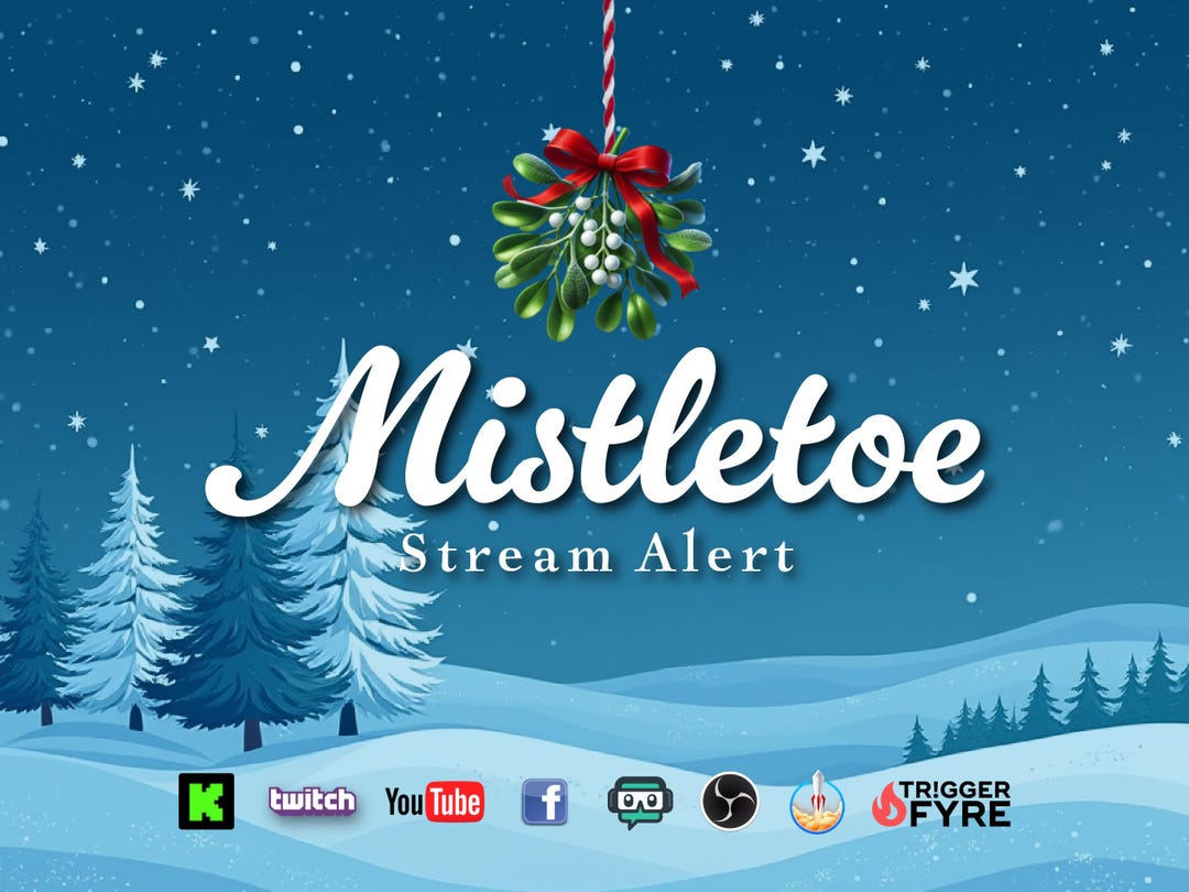 Mistletoe Stream Alert - Full Screen Video Effect - Animated Overlay ...