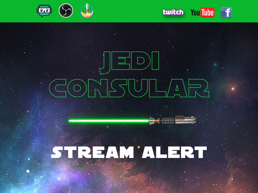 Jedi Consular Stream Alert - Galactic Sword Shower - Full Screen ...