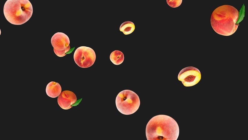 Raining Peaches Stream Alert Pack - 2 Animated Overlays With ...