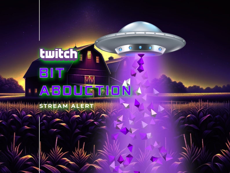 Bit Abduction Cheer Alert - Full Screen Animated Twitch Stream Overlay ...