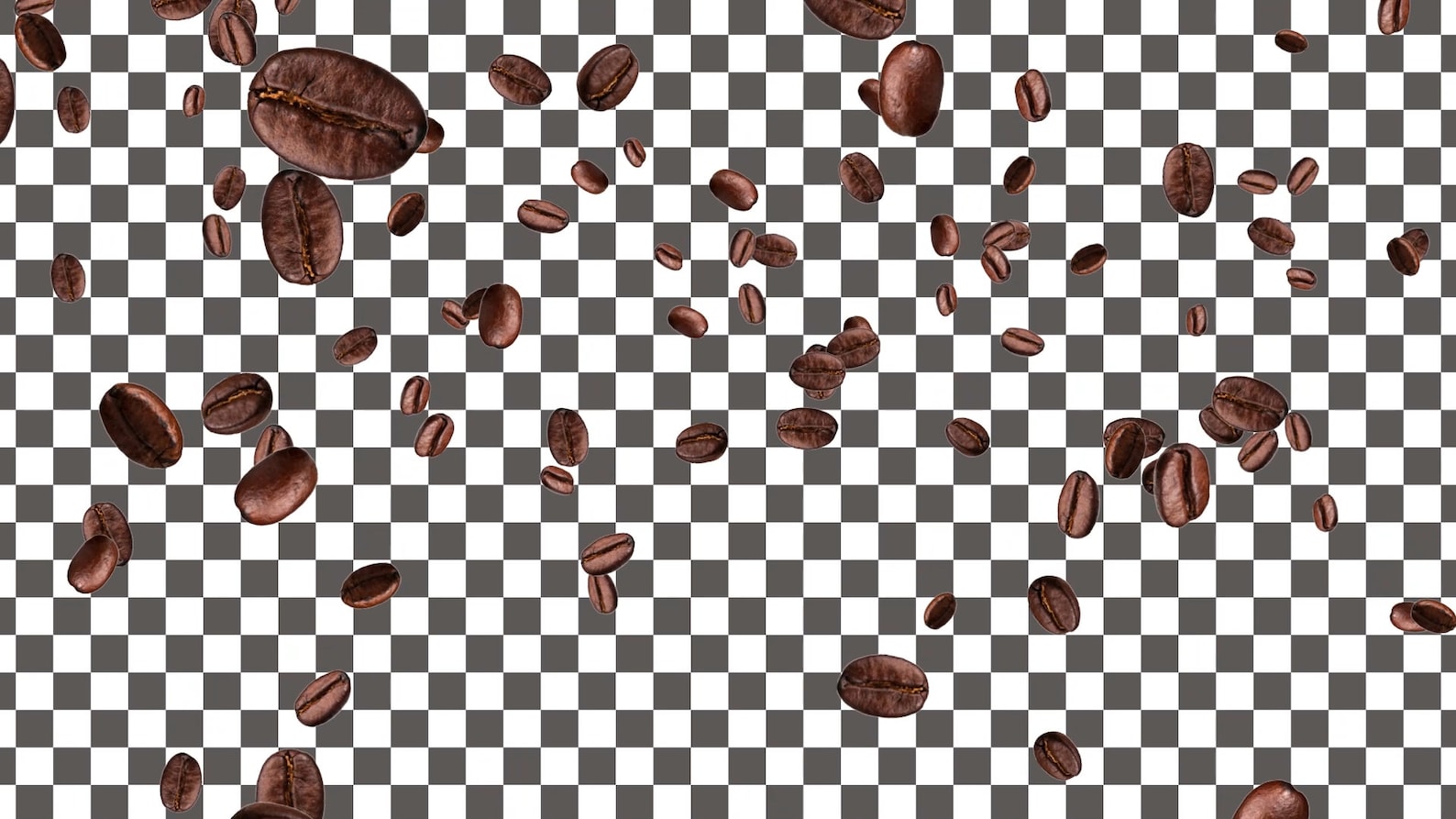 Coffee Bean Rain Stream Alert Full Screen Animated Overlay With ...
