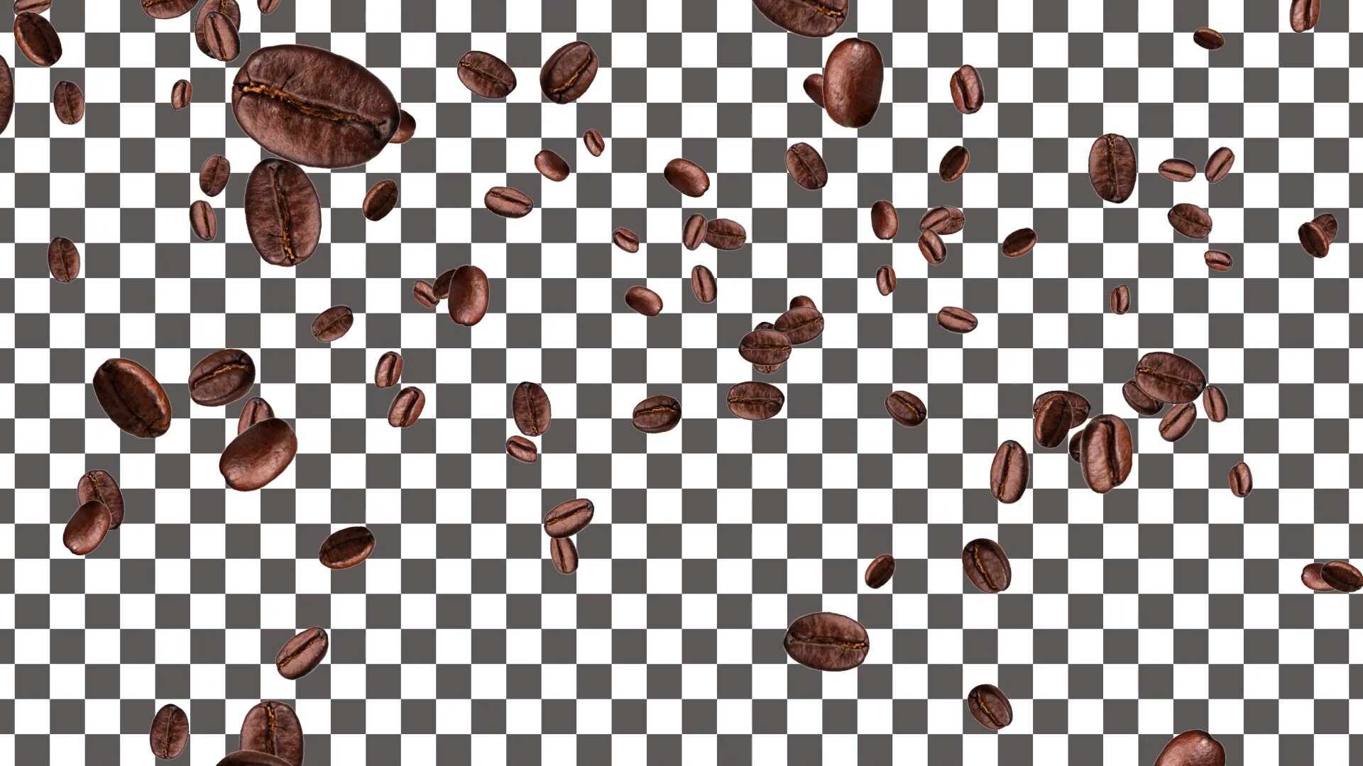Coffee Bean Rain Stream Alert - Full Screen Animated Overlay With ...