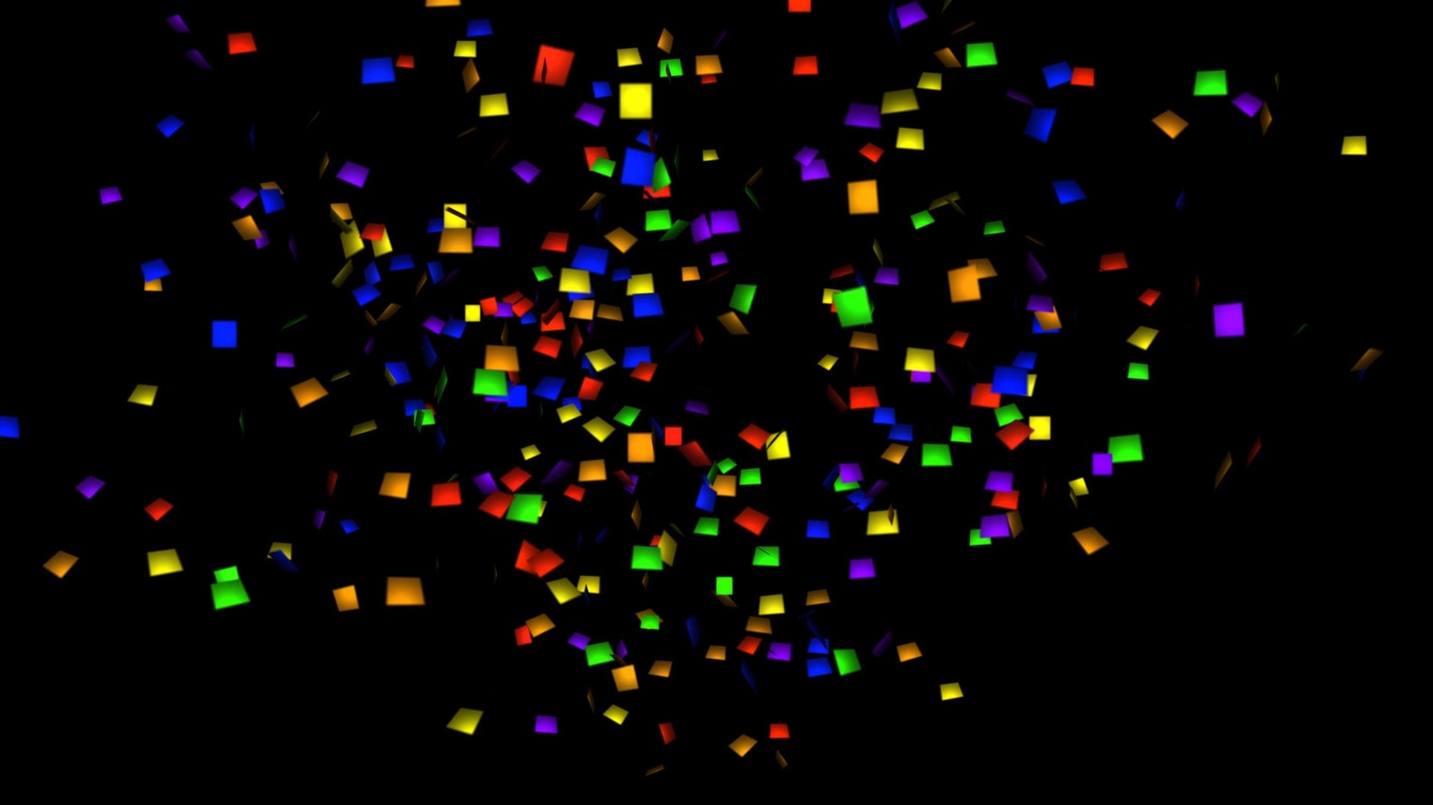 Rainbow Confetti Cannons Stream Overlay Park - Animated Party Poppers ...