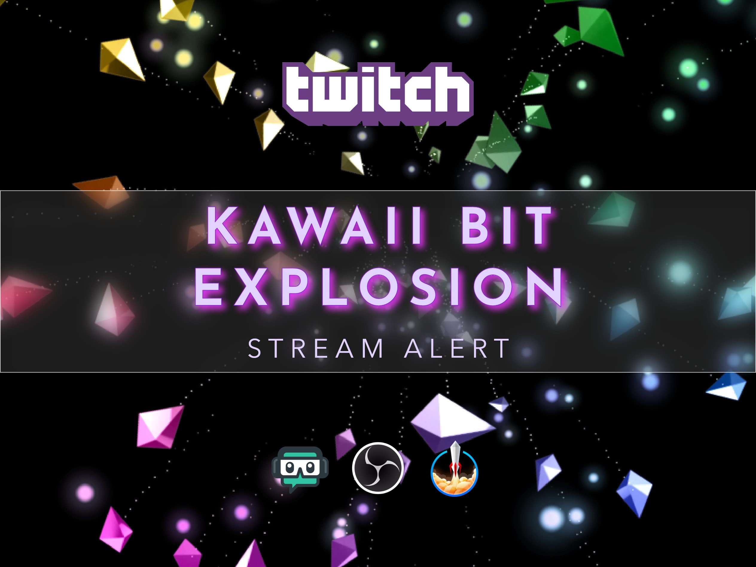 Kawaii Bit Explosion Stream Alert - Twitch Cheer Animation - Full ...