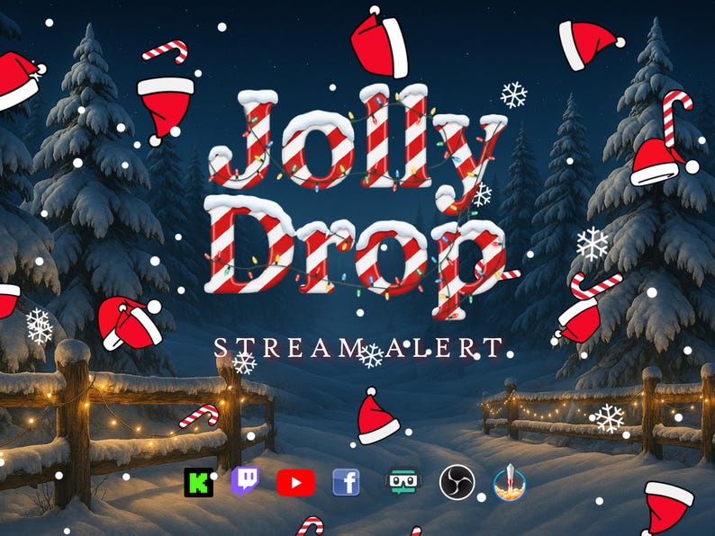 Jolly Drop Stream Alert - Full Screen Animated Overlay With Transparent ...