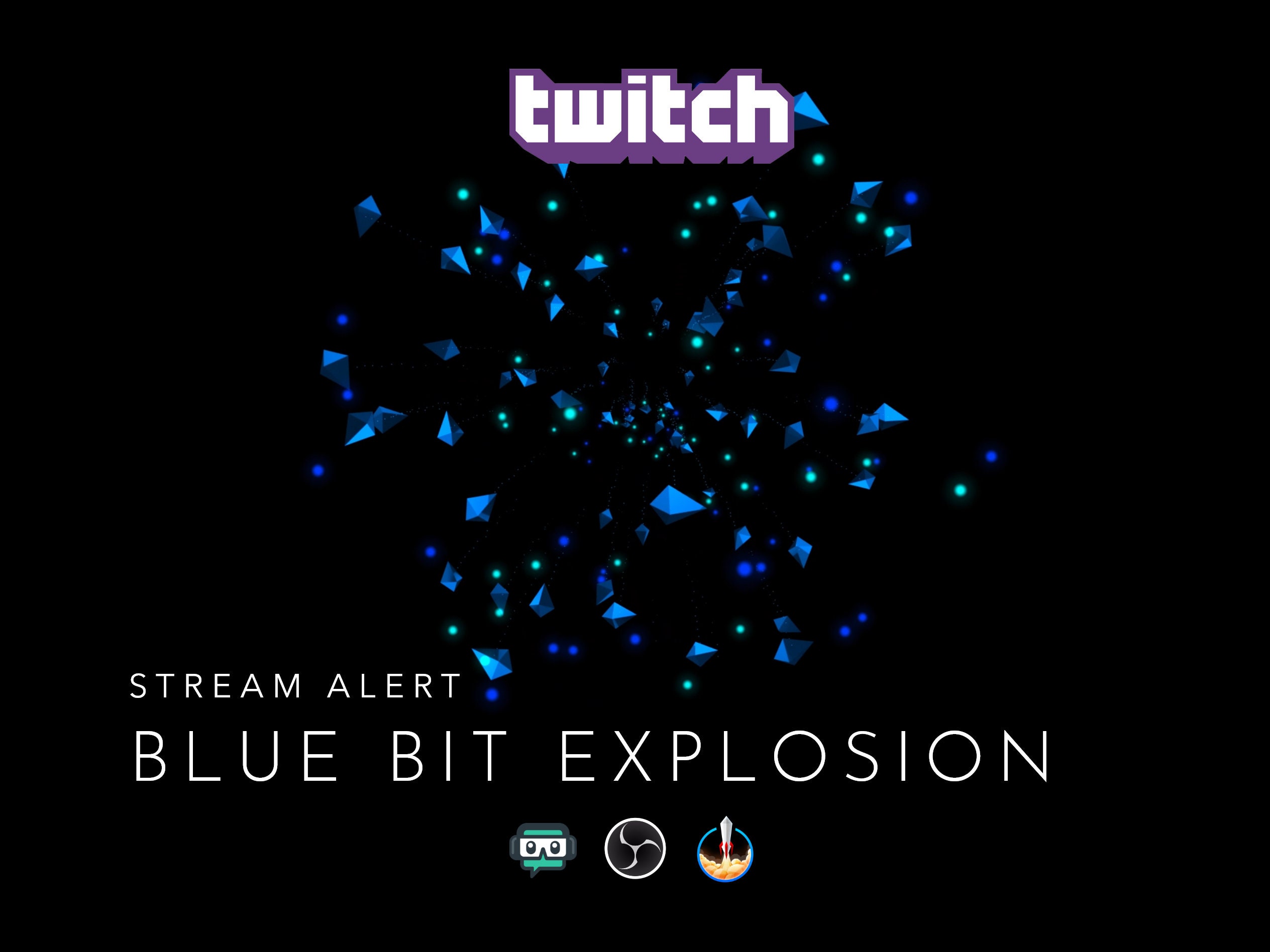 Exploding Bits Stream Alerts Bundle - 9 Twitch Cheer Animations - Full ...