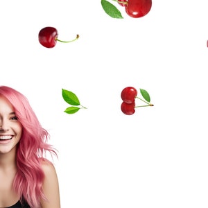 Raining Cherries Stream Alert - Red Cherry Drop Animated Overlay With ...