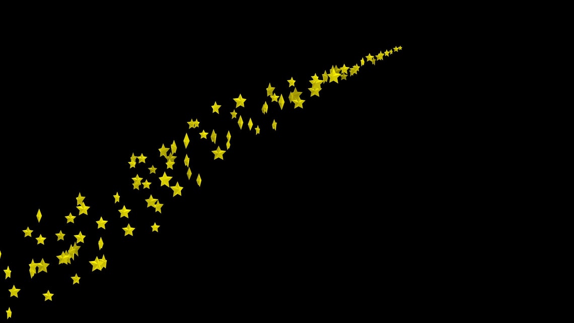 Shooting Stars Stream Alert - SOUND - Full Screen Animated Overlay With ...