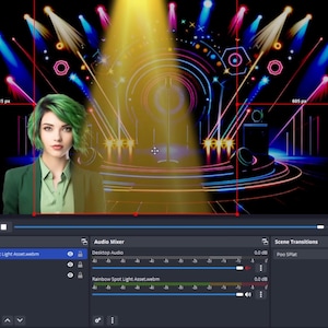 Color Changing Spotlight Stream Decoration - Fun Light Effect With ...