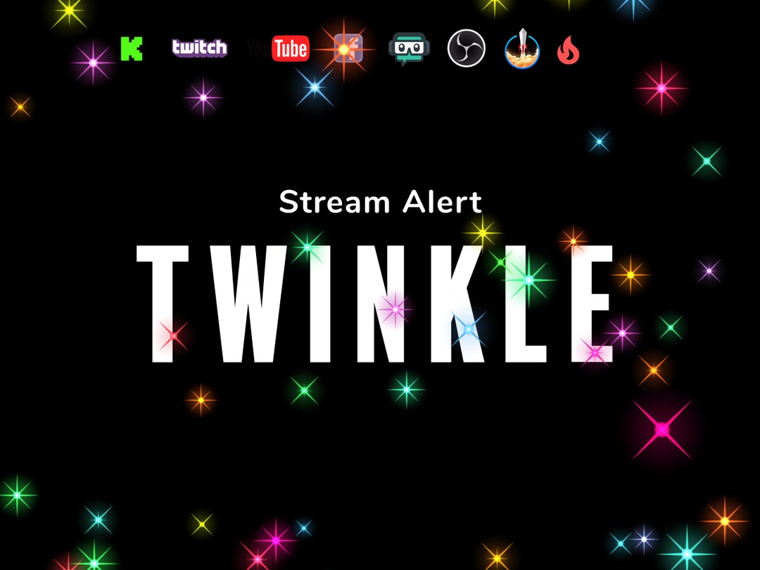 Twinkle Stream Alert - Colorful Animated Overlay With Transparent ...