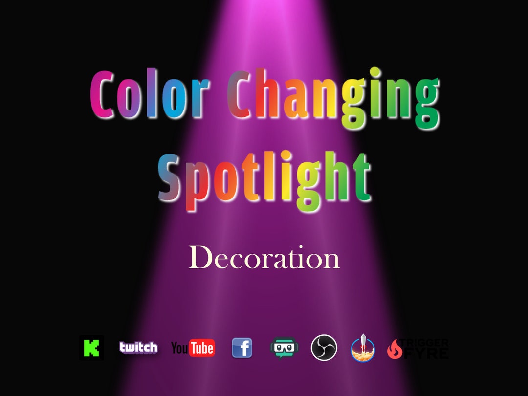 Color Changing Spotlight Stream Decoration - Fun Light Effect With ...