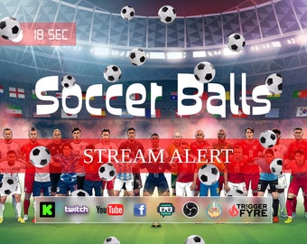 Soccer Ball Stream Alert - Full Screen Football Shower Overlay ...