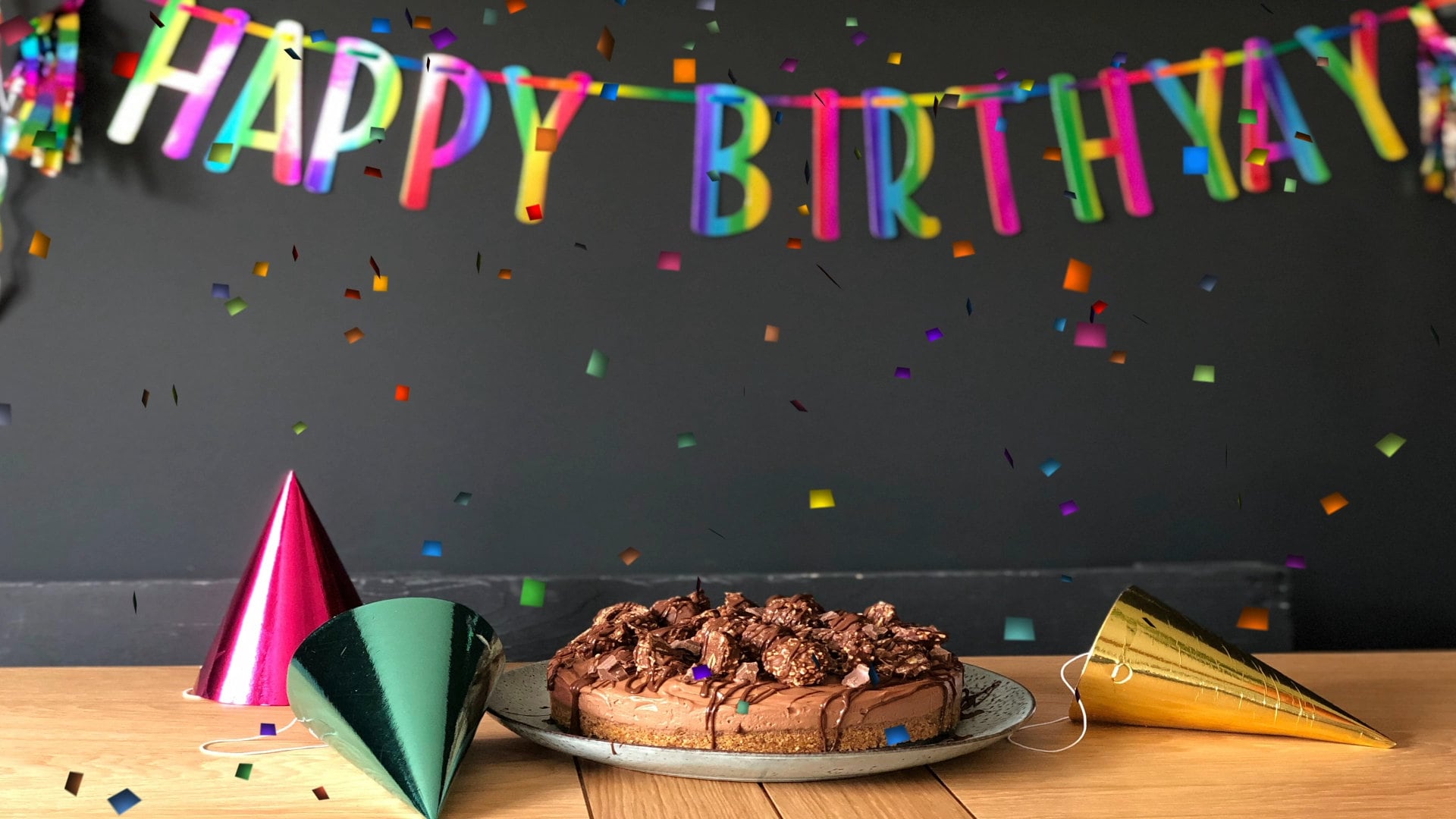 Confetti Alert Overlay Full Screen Rainbow Party Effect 1920x1080 ...