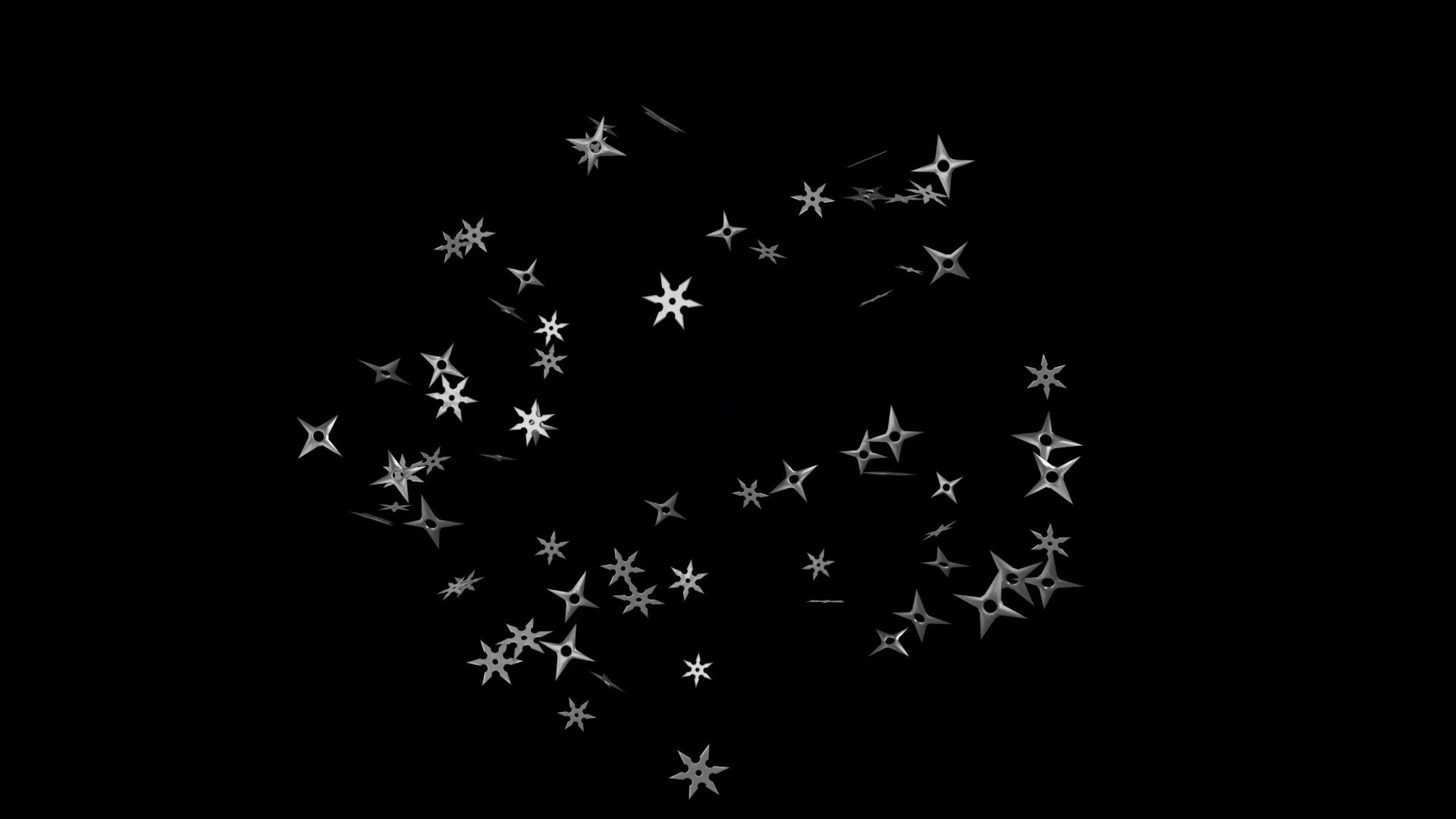 Exploding Shuriken Stream Alert Ninja Stars Effect Full Screen Animated ...