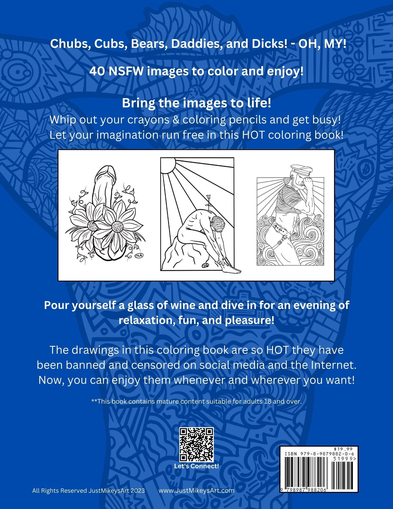 Artfully Queer Digital Edition An Nsfw Erotic Adult Coloring Book
