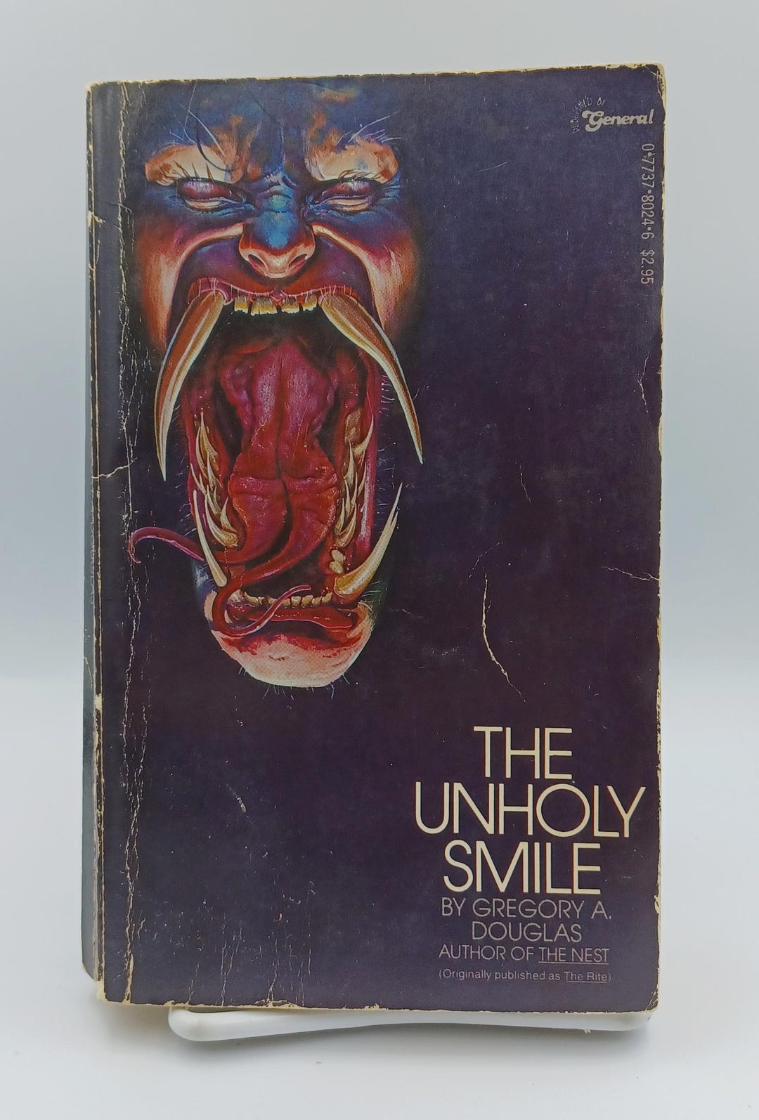 The Unholy Smile (1979) Gregory A. Douglas, Vintage Horror Paperback ...