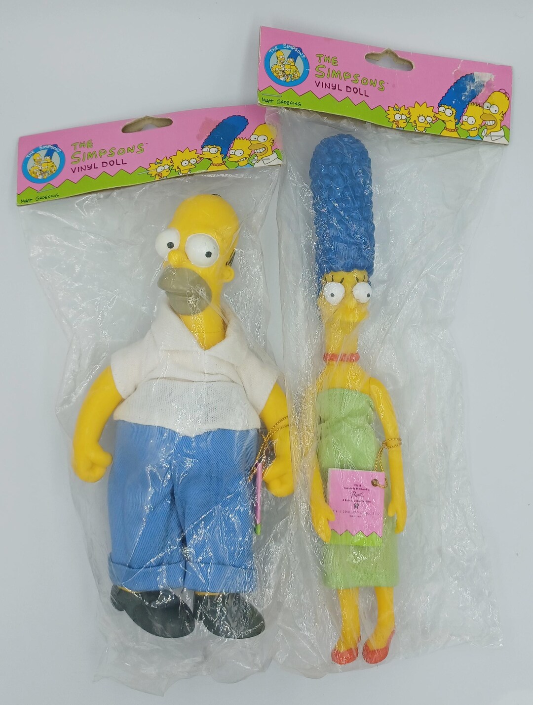 Simpsons Homer and Marge 1990 Hamilton Gifts Vinyl Dolls, Factory ...