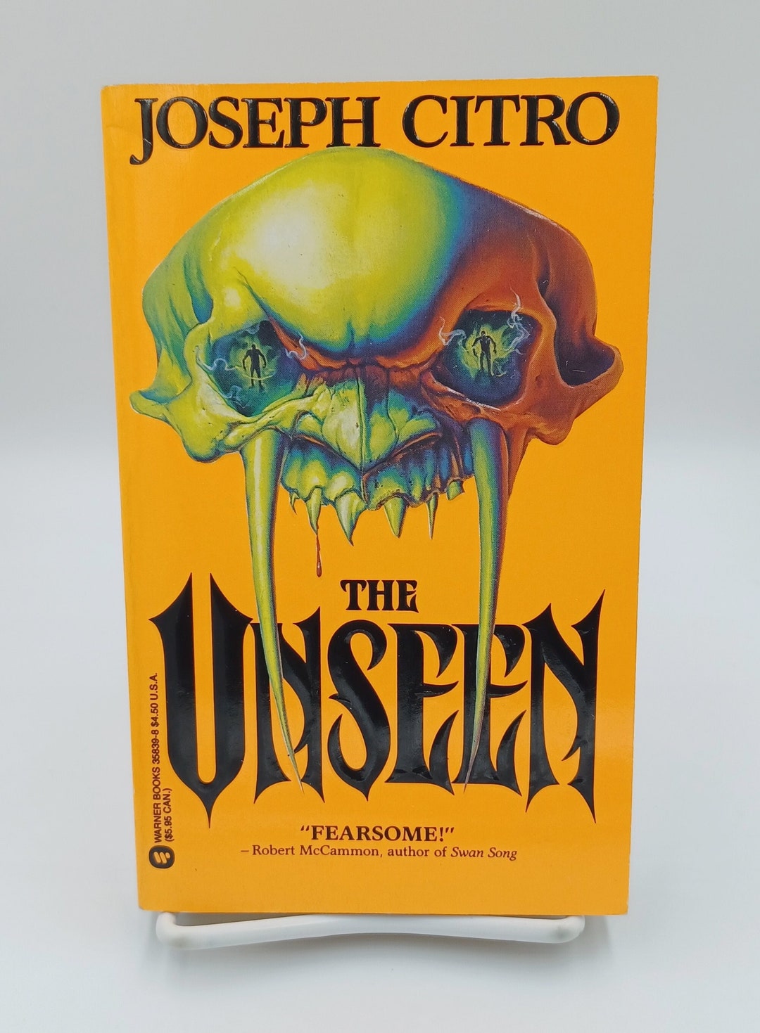The Unseen (1990) Joseph A. Citro, Vintage Horror Paperback Fiction - Etsy