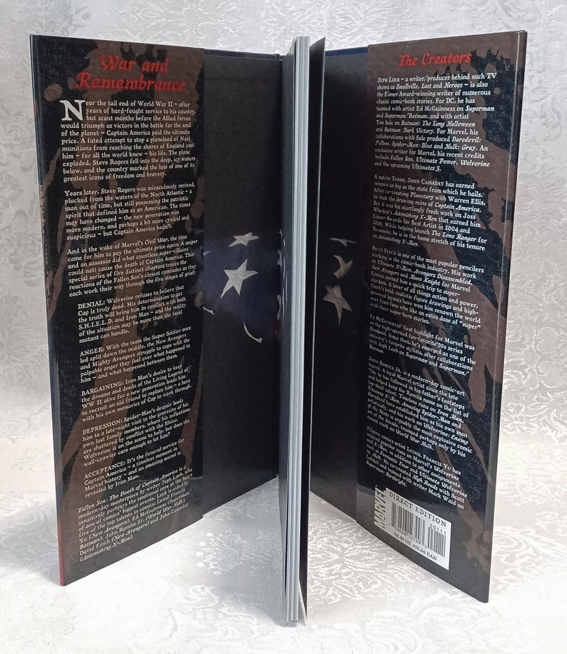 Fallen Son. the Death of Captain America (2007) Jeph Loeb, Vintage ...