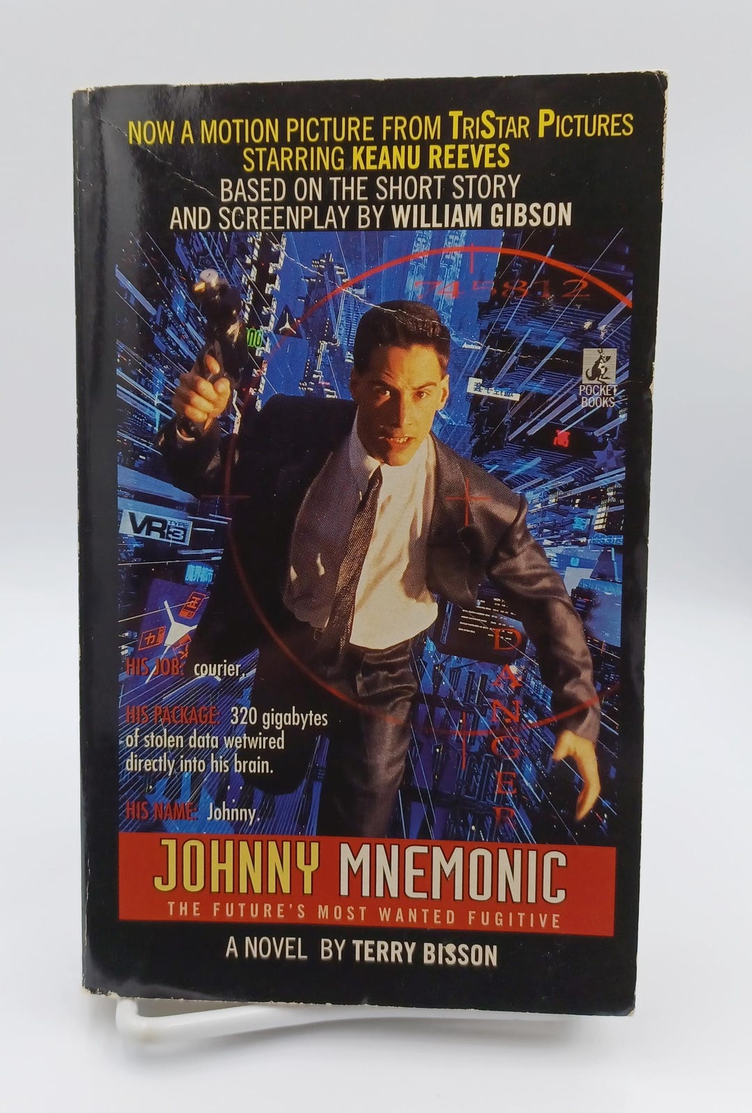 Johnny Mnemonic (1995) Terry Bisson, Vintage Fiction Paperback Book ...