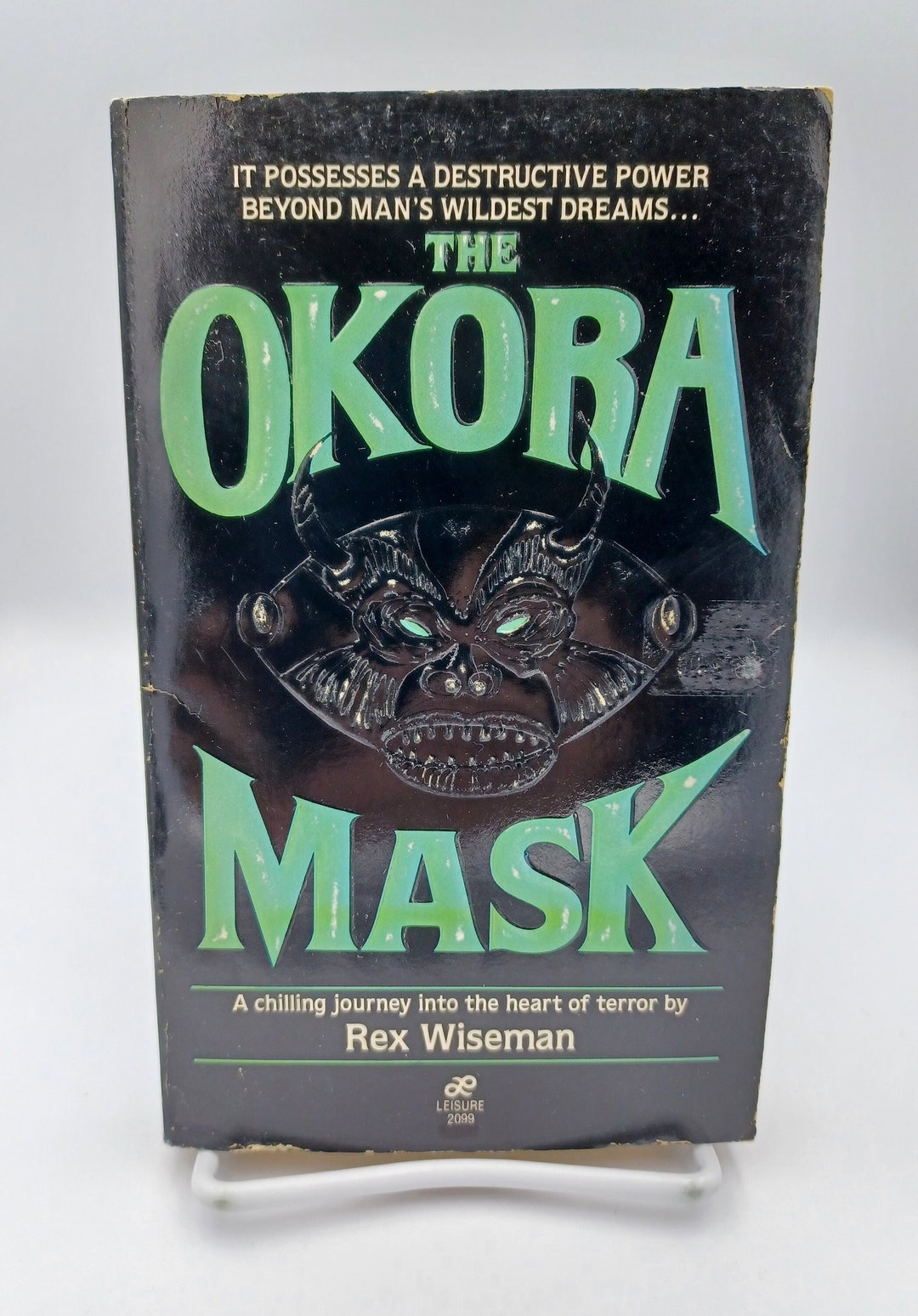 The Okora Mask 1984 Rex Wiseman, Vintage Horror Paperback Fiction - Etsy