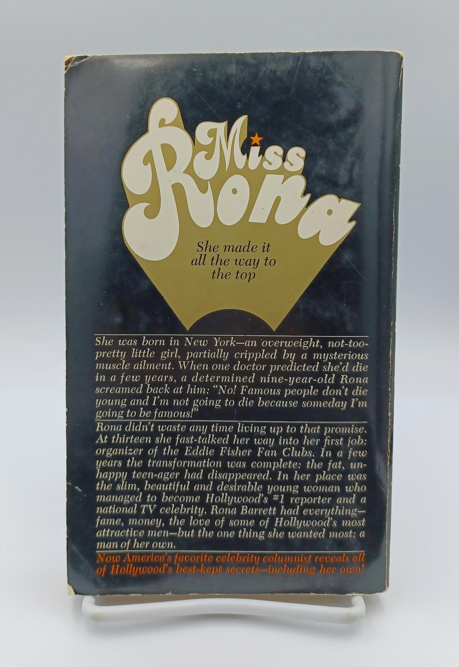 Miss Rona (1975) Rona Barrett, Vintage Nonfiction Paperback Book USA - Etsy