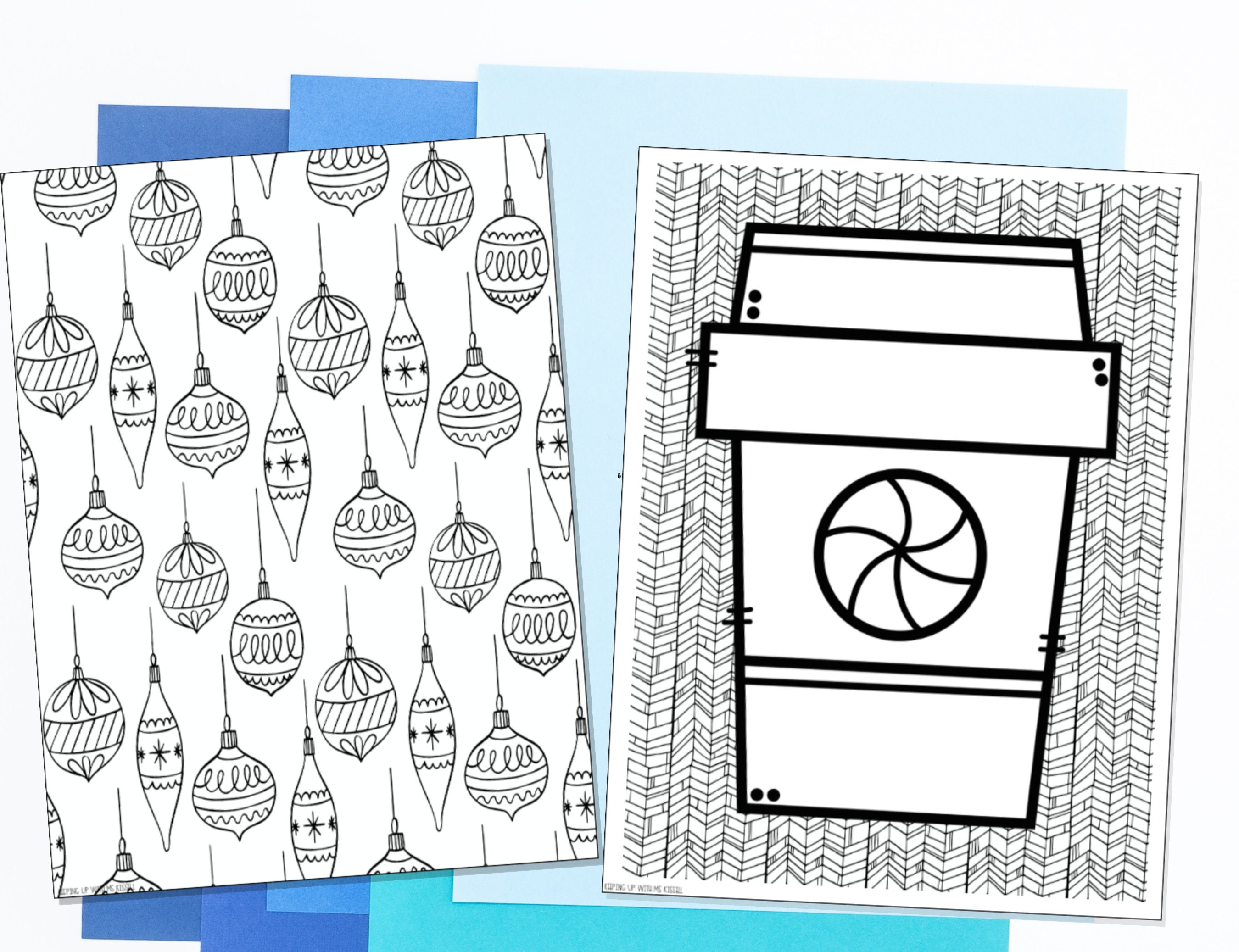 Winter Coloring Pages Coloring Sheets Winter Activities - Etsy