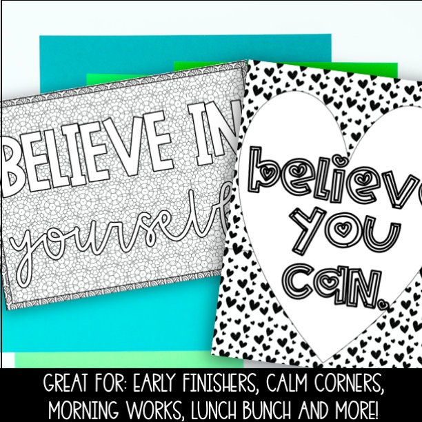 Growth Mindset Coloring Pages | Growth Mindset | Social Emotional ...