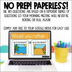 Yearlong Morning Meeting Digital Question of the Day | Community ...