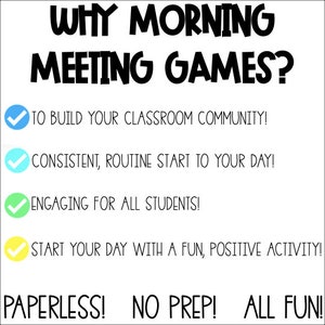 Morning Meeting Games and Activities | Digital Mystery Picture | Brain ...