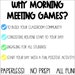 Morning Meeting Games and Activities | Digital Mystery Picture | Brain ...