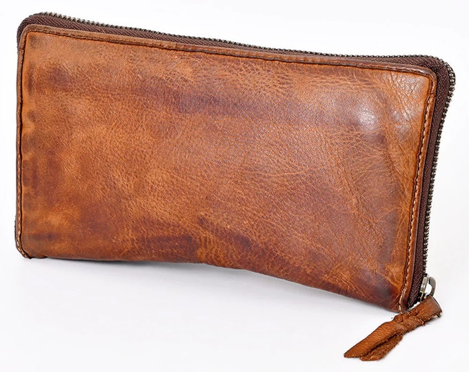 Womens Leather Wallet, Vintage Leather Wallet, Distressed Leather ...