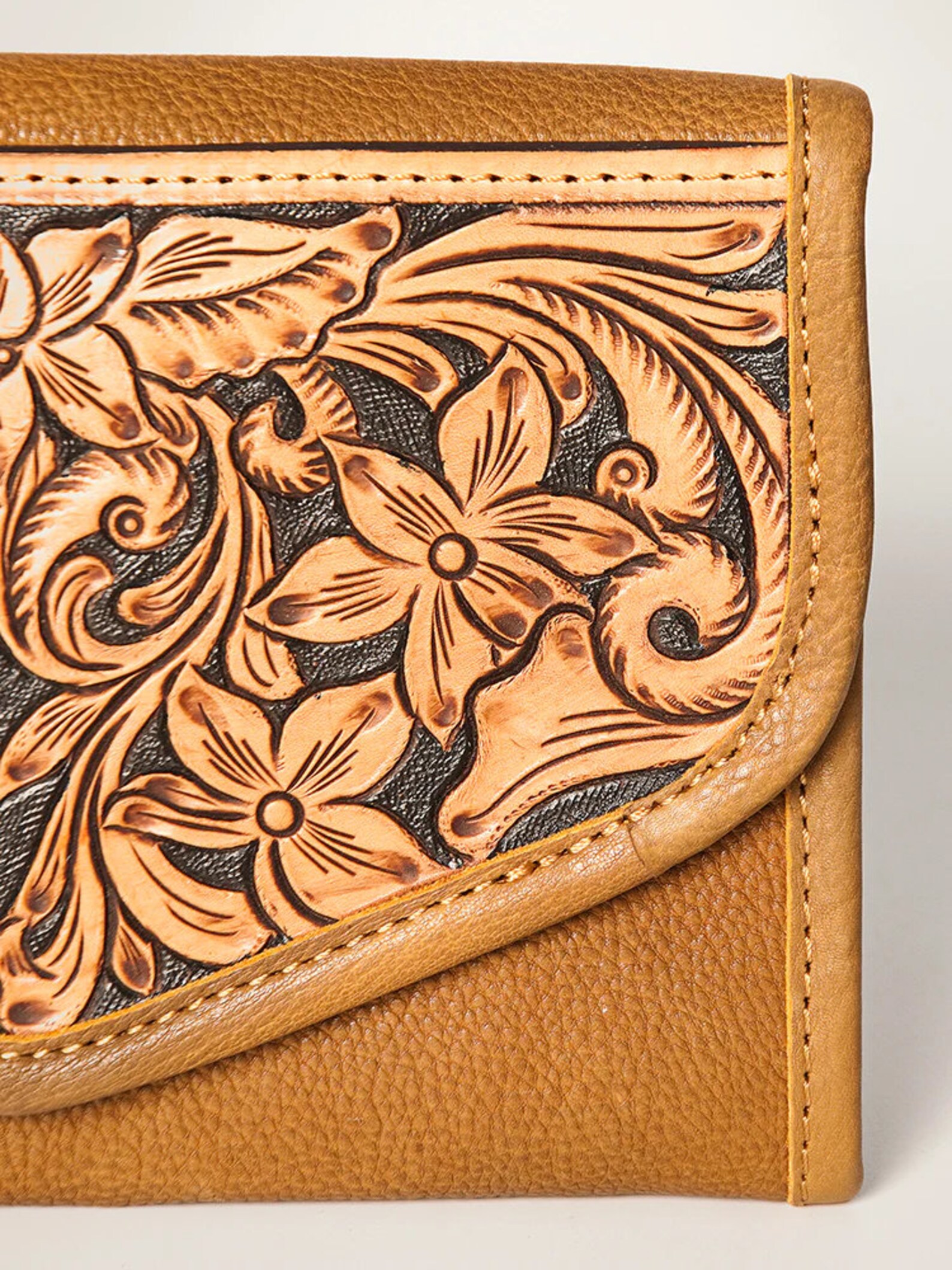 Western Hand Tooled Leather Jewelry Case Hair on Hide Jewelry - Etsy