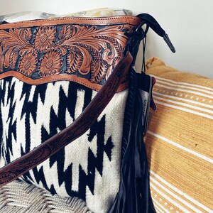 Western Hand Tooled Leather Purse, Fringe Purse, Leather Purse, Saddle ...