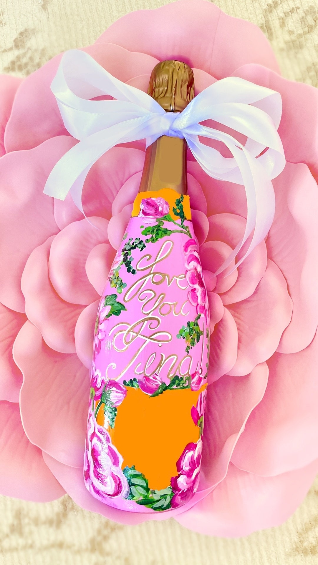 Custom Painted Bottle - Etsy