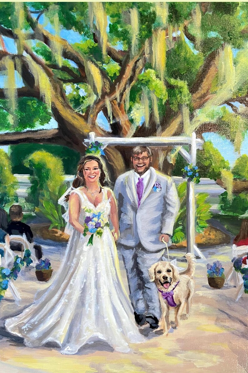 Florida Live Wedding Painting, Casa Feliz, Bella Cosa , Bella Collina ...