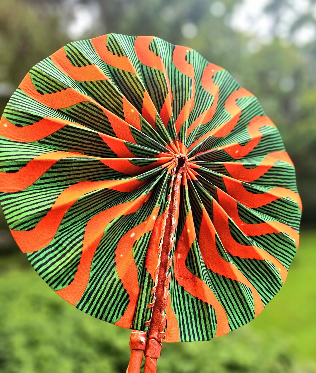 Handmade Ankara Folding Fan - Etsy