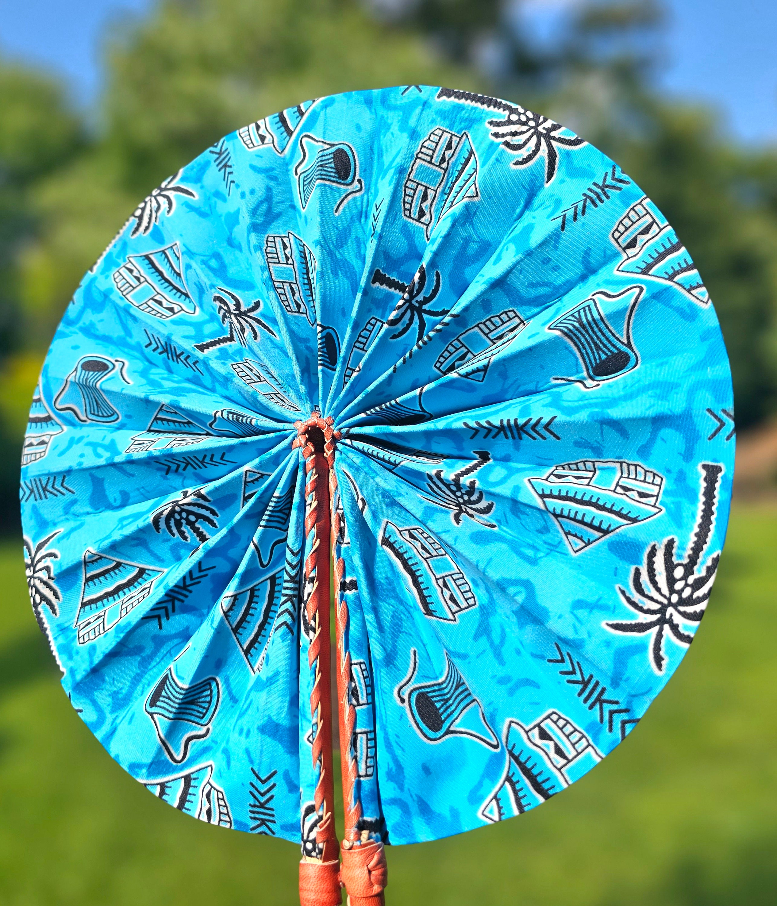 Handmade Ankara Folding Fan - Etsy