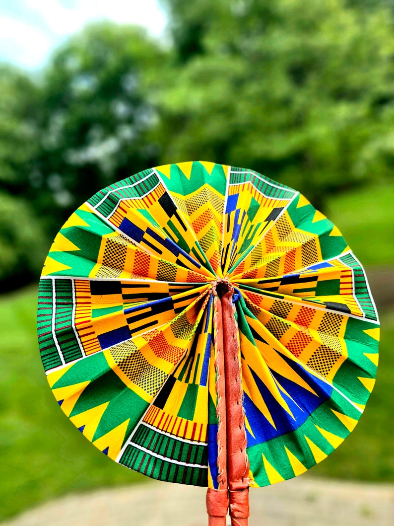 Handmade Ankara Folding Fan - Etsy