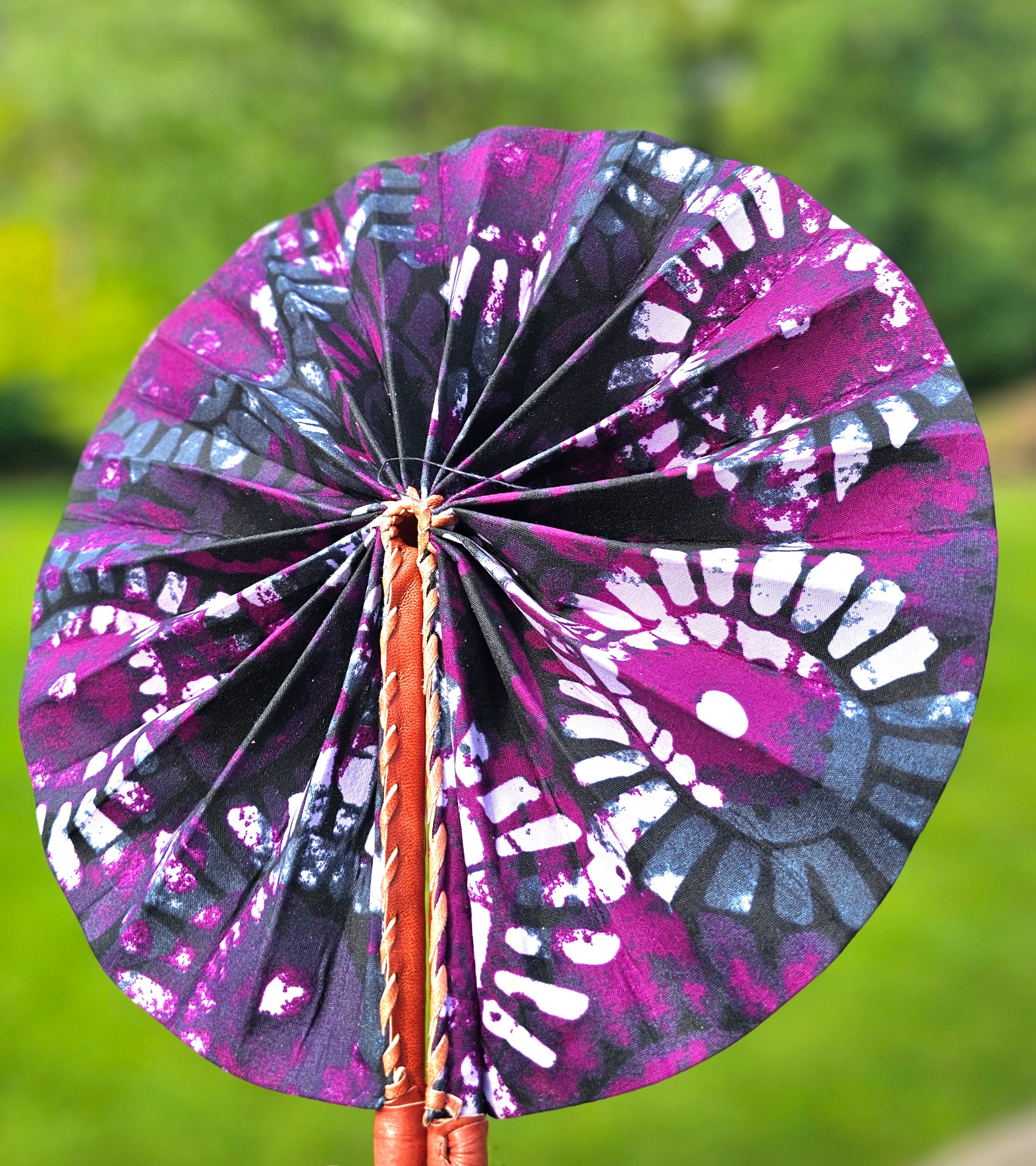 Handmade Ankara Folding Fan - Etsy