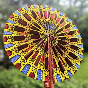 Handheld African Folding Fan - Etsy