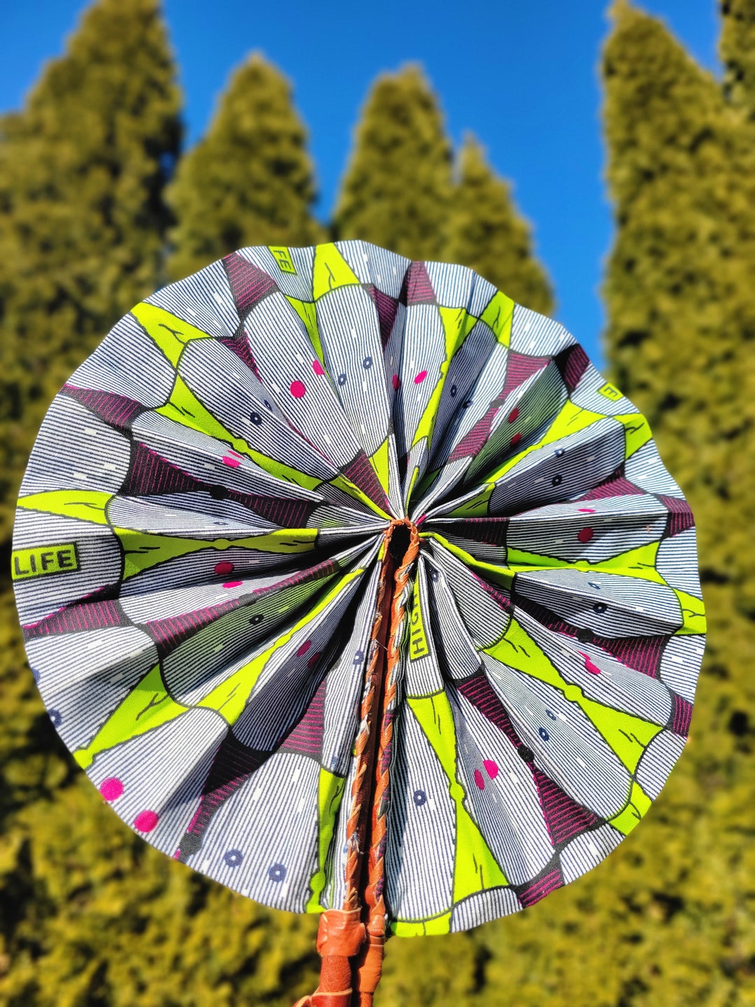 Handmade Ankara Folding Fan - Etsy