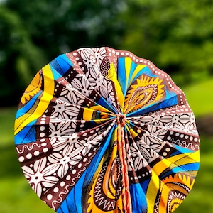 Handmade Ankara Folding Fan - Etsy