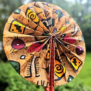 Handmade Ankara Folding Fan - Etsy