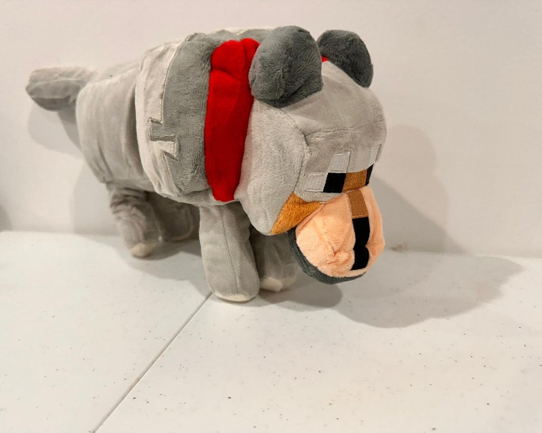 Minecraft Wolf Collectible Plush Toy 14 - Etsy