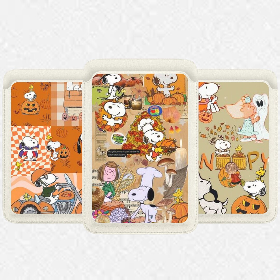 Snoopy Magsafe Wallet, Magnetic Comics Wallet Compatible With iPhone 15 ...