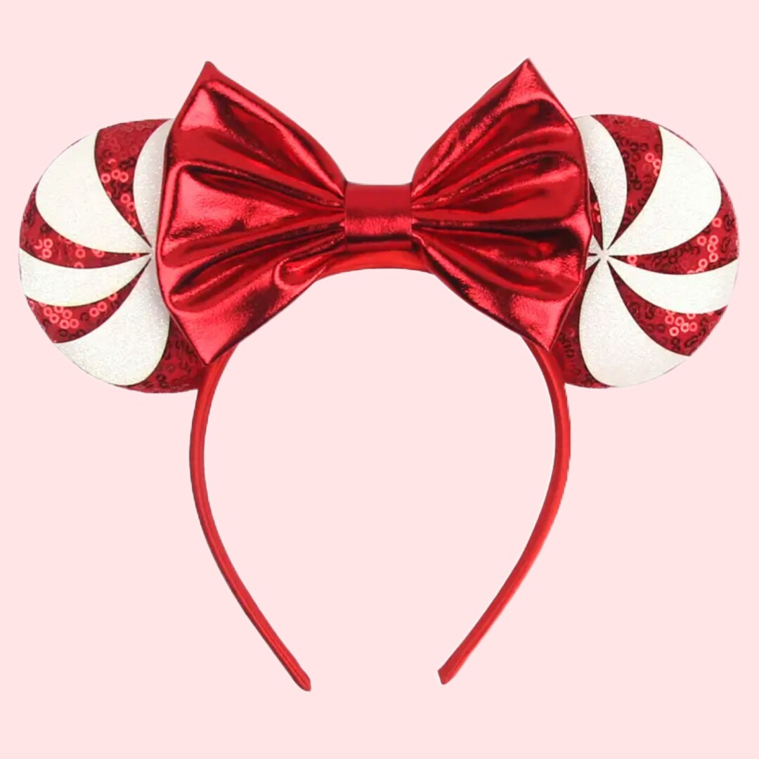 Disney Christmas Ears Hair Accessories Mickey Minnie Headband - Etsy